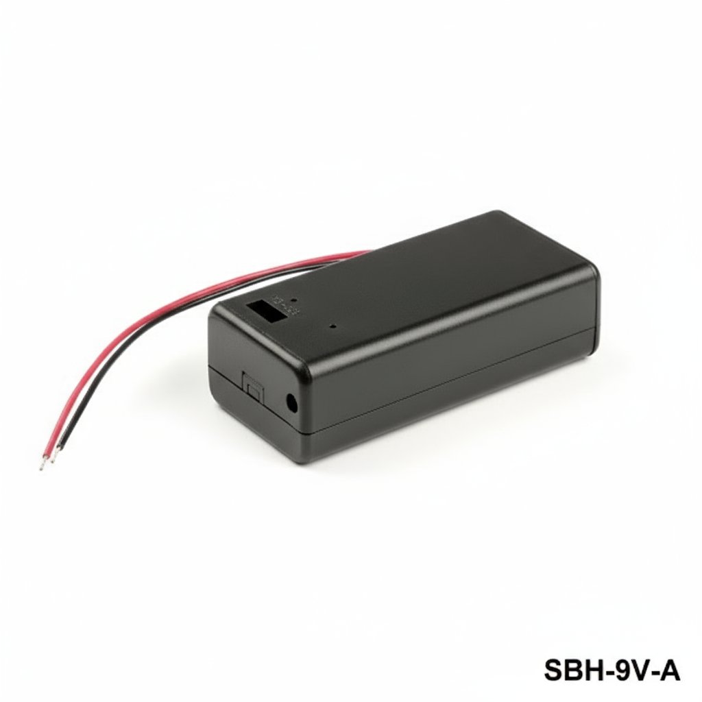 SBH-9V-A 1 adet 9V pil için tutucu (Kablolu) (Kapaklı) | Altınkaya ...